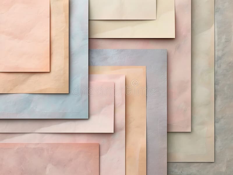 A Collection of Various Textured Paper Sheets in Neutral Tones Stock ...