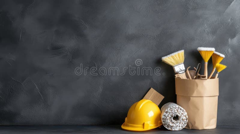 A Collection of Various Tools is Organized Inside a Paper Bag Placed on ...