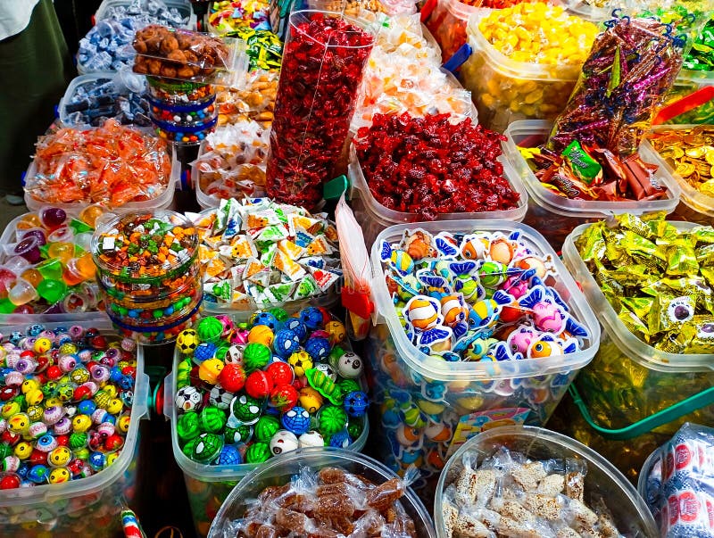 A Collection of Various Types of Candy Editorial Photography - Image of ...