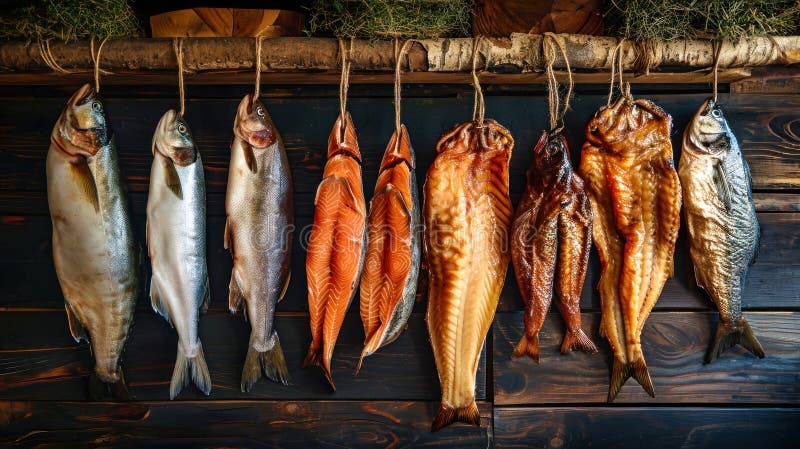 Fish Smoking Stock Illustrations – 673 Fish Smoking Stock Illustrations ...