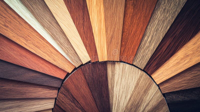 Collection of Various Wooden Samples Arranged in a Circular Pattern ...