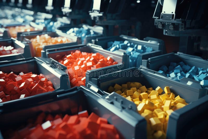 A Collection of Variously Colored Paper Packed Inside Multiple Boxes ...