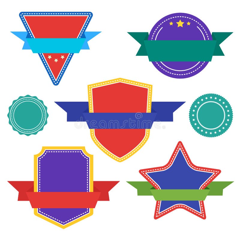 Collection of Vector Abstract Label, Sticker, Tags Stock Vector ...