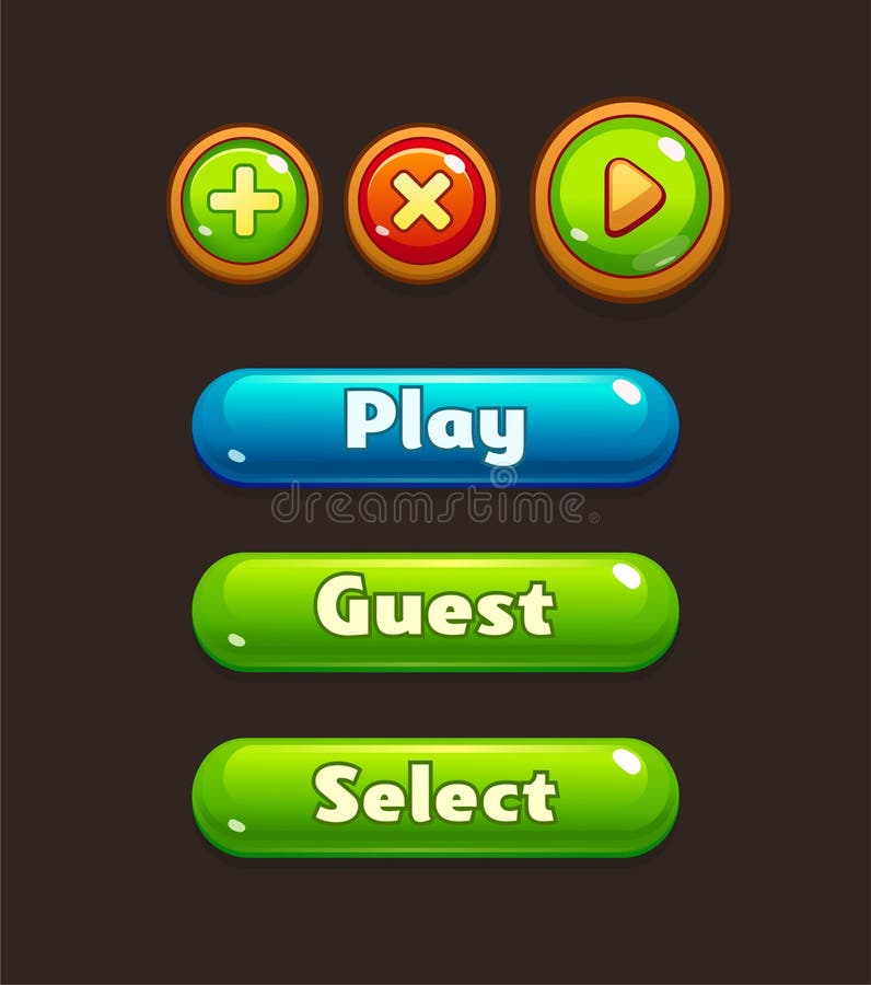 Buttons Mobile Games Stock Illustrations – 1,511 Buttons Mobile Games ...