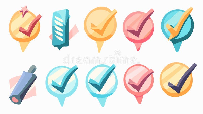 Professional Collection of Vector Check Mark Icons for Design Projects ...