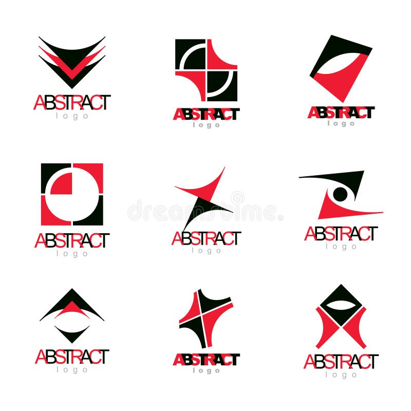 Collection of Vector Conceptual Geometric Forms. Stock Vector ...