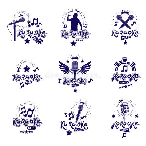 Karaoke Theme Symbols Stock Illustrations – 29 Karaoke Theme Symbols ...