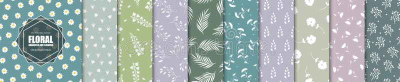 Spring Seamless Patterns Collection Stock Illustrations – 9,449 Spring ...