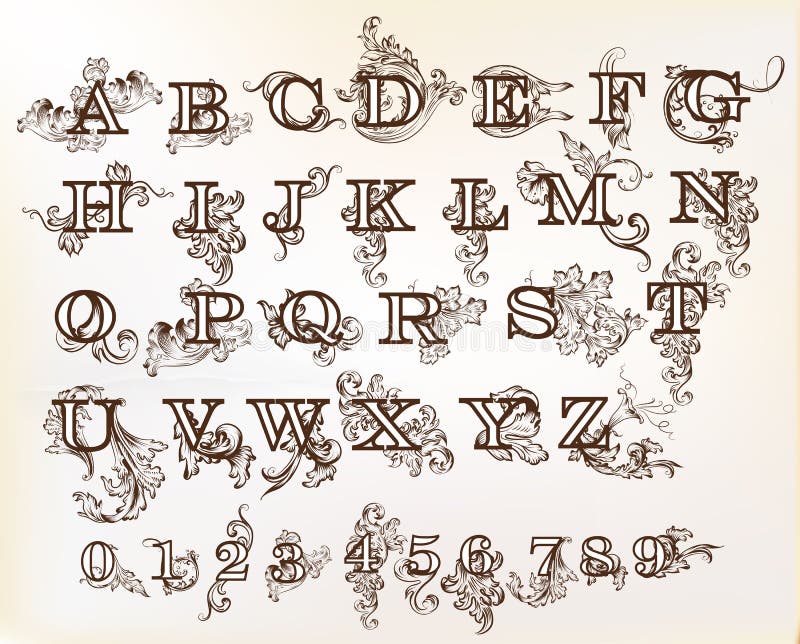 Classical Letters Stock Illustrations – 2,892 Classical Letters Stock ...