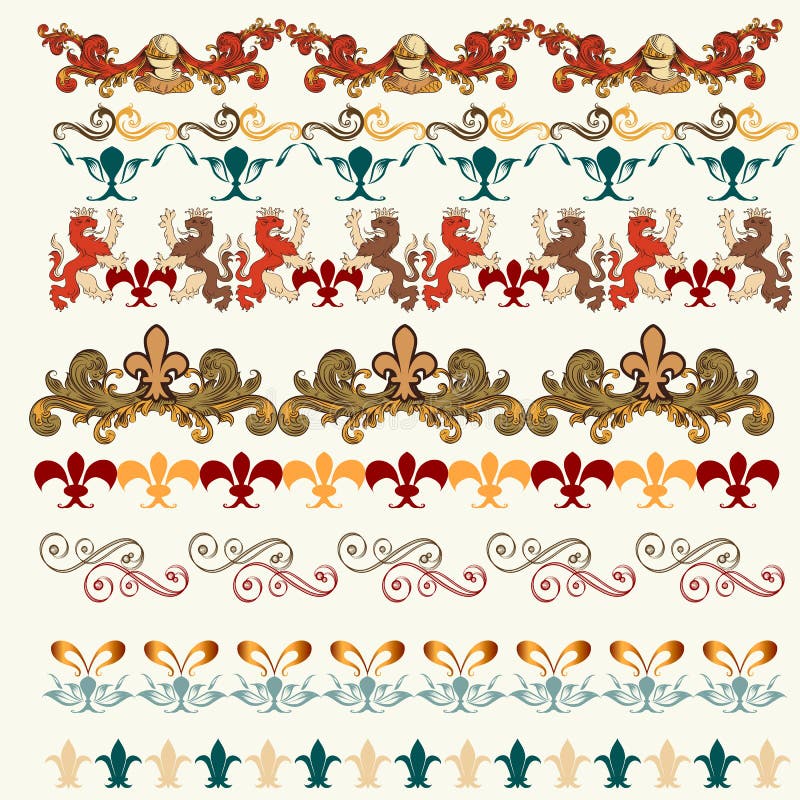 Heraldic Vector Element with Coat of Arms and Ribbon Stock Vector ...