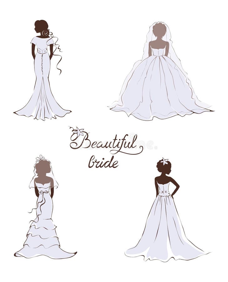 Beautiful vector bride stock vector. Illustration of arms - 3022466
