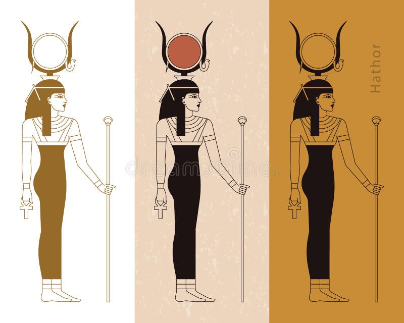 A Collection of Vector Illustrations by the Ancient Egyptian Goddess ...