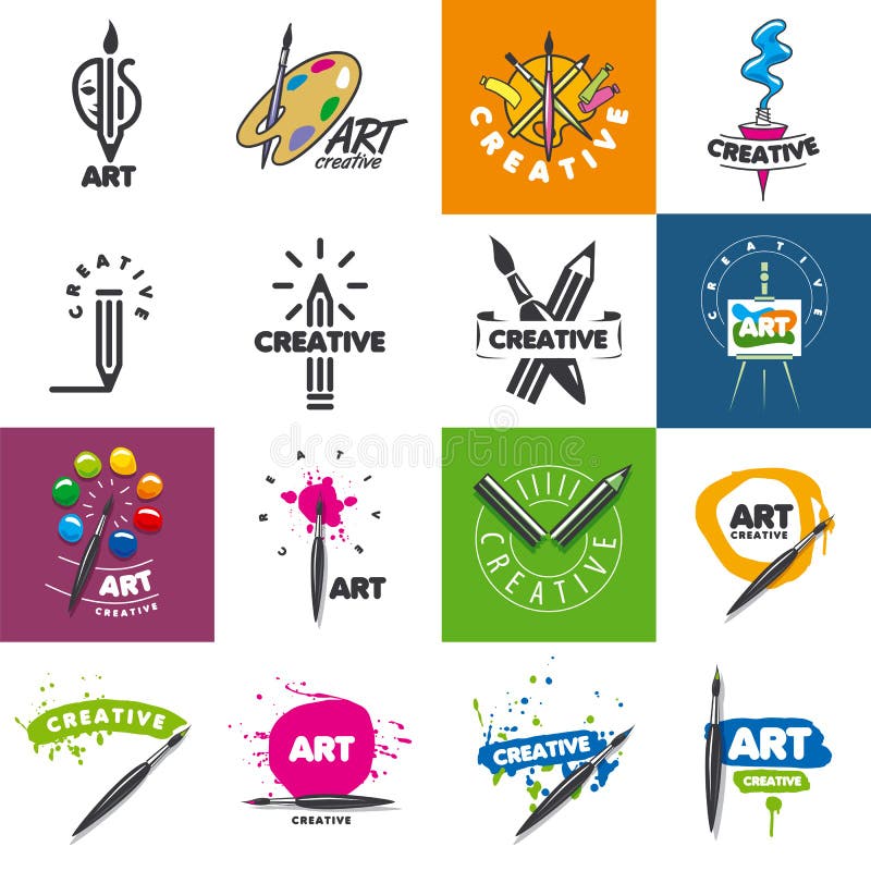Collection of Vector Logo Design Creativity and Art Stock Vector ...