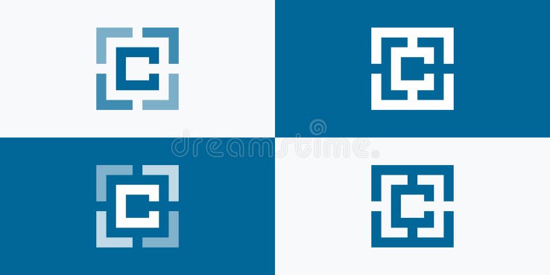 A Collection of Vector Logo Designs for the Initials C in a Square ...