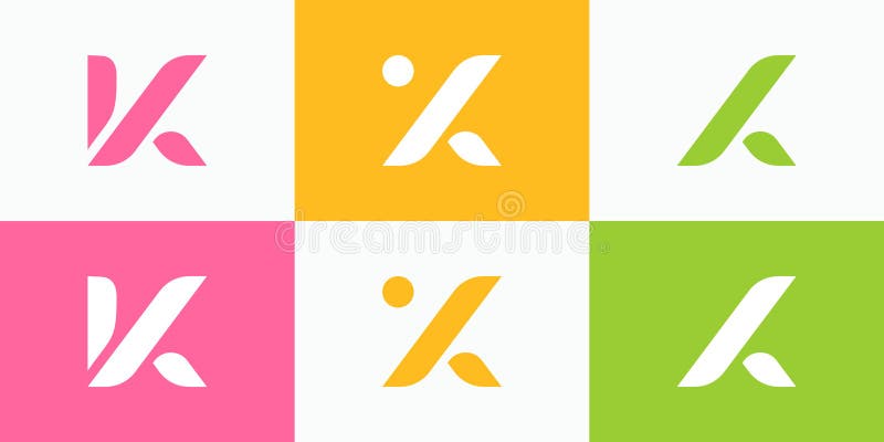 Collection of Vector Logo Designs for the Initials of the Letter K in a ...