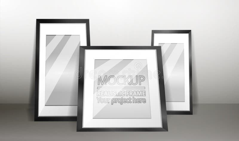 Collection of Vector Simple Elegant Minimalist Empty Frames Placed on ...