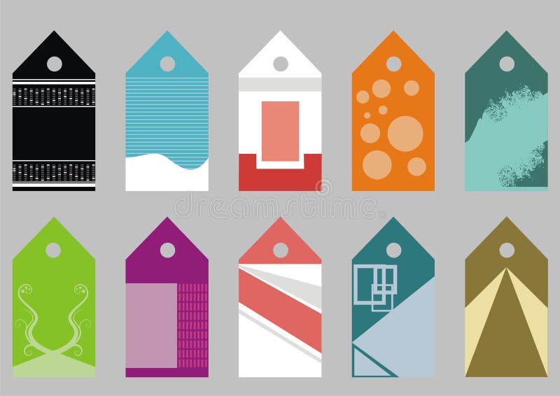 Collection of vector tags stock vector. Illustration of isolated - 9515739