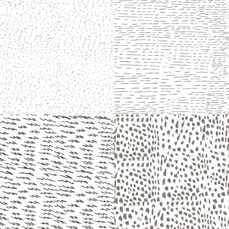 Collection of Vector Textured Patterns for Design Stock Vector ...