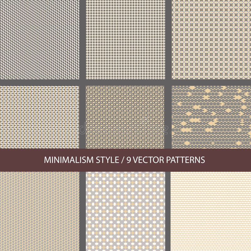 Set of Vector Textures Minimalist Style Stock Vector - Illustration of ...