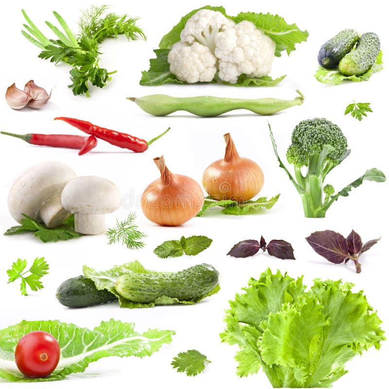 Vegetables collection stock image. Image of dieting, isolated - 22544675