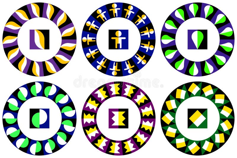 A Collection of Vibrant Circular Frames and Pattern Brushes with ...