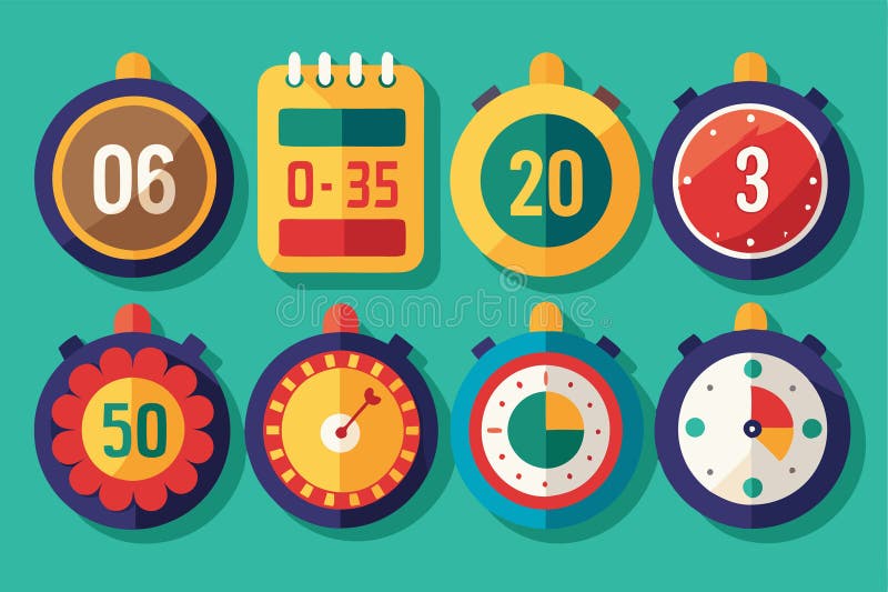 Clock Different Times Stock Illustrations – 142 Clock Different Times ...