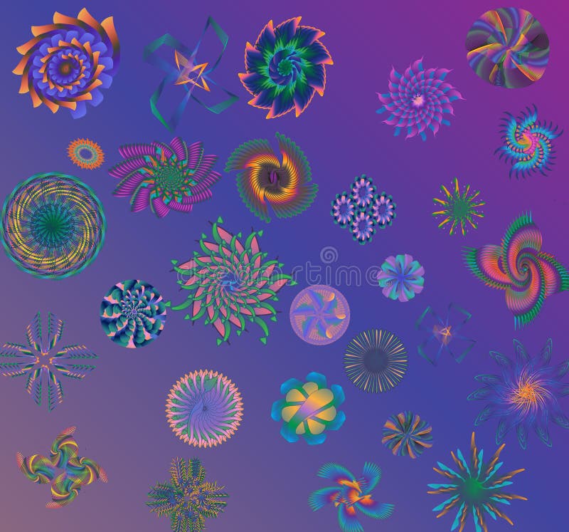 Cg Non-ai Individual Geometric Pattern Illustration Background Stock ...