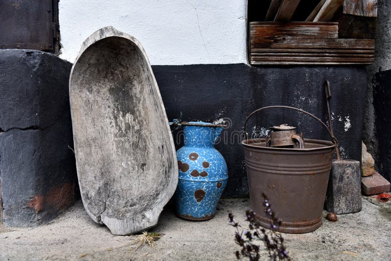 Collection of Vintage Antique Objects Stock Image - Image of iron ...