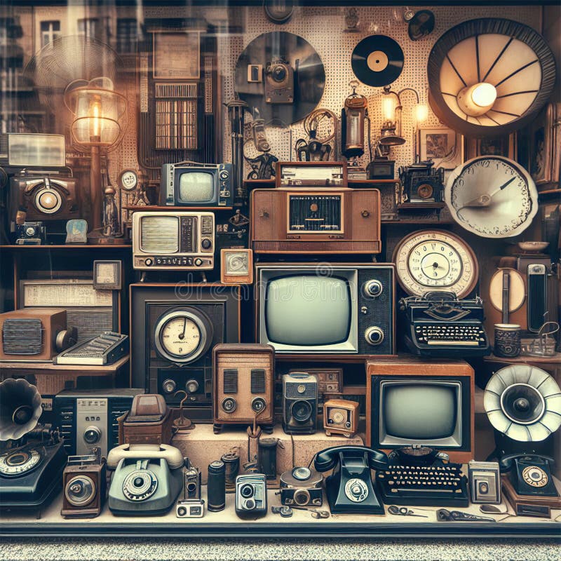 A Collection of Vintage Electronic Objects from the 1950s Stock ...