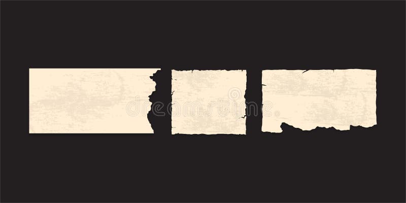 Collection of Vintage Scrapbook Paper. Old Torn Vintage Paper Sheet ...