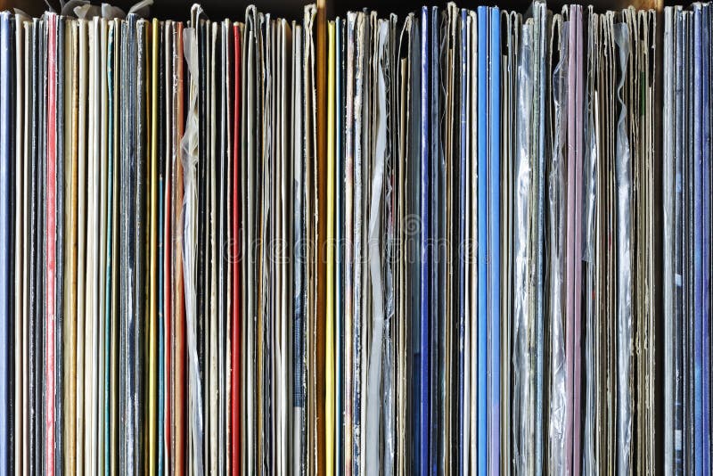Old vinyl records pile stock image. Image of disc, long - 20789227