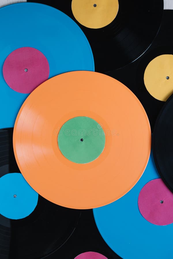 Collection Vinyl Records. High Quality Photo Stock Image - Image of ...