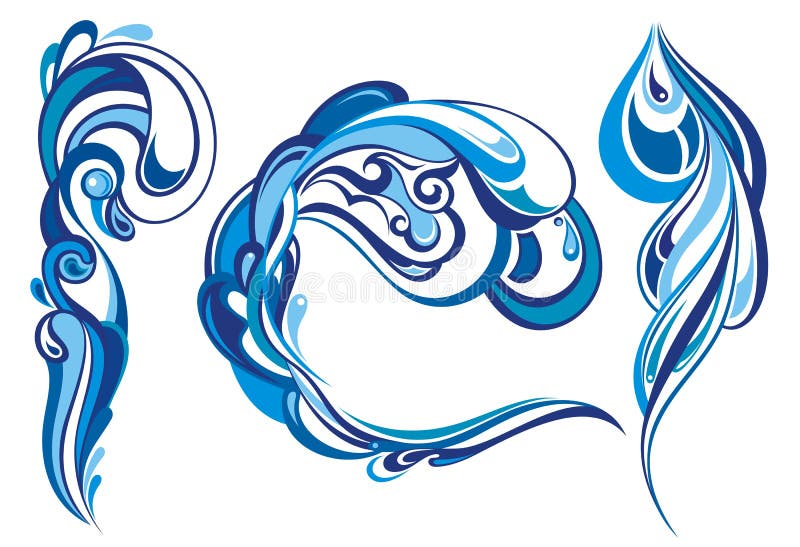 Water design element stock vector. Illustration of river - 28633535