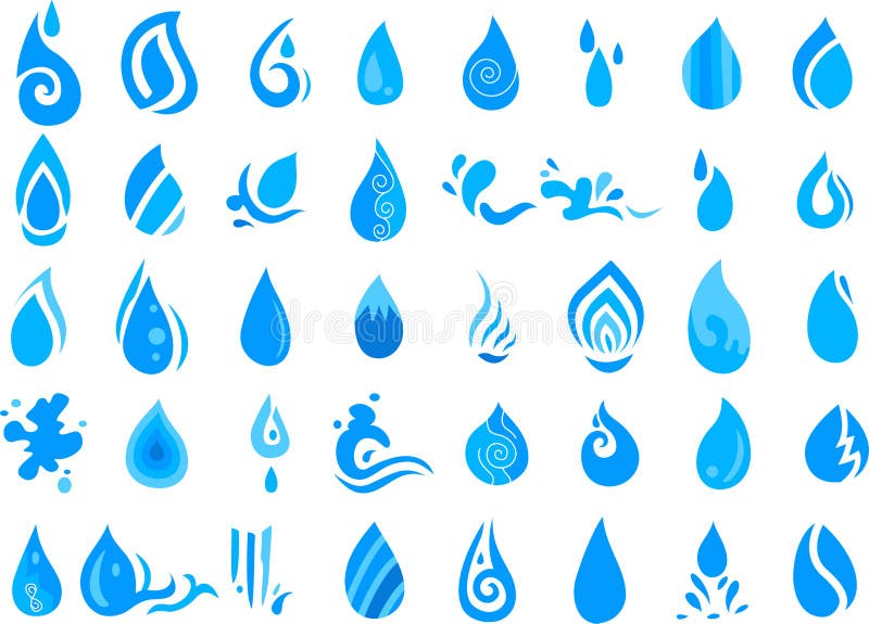 Collection of water icon stock illustration. Illustration of icon ...