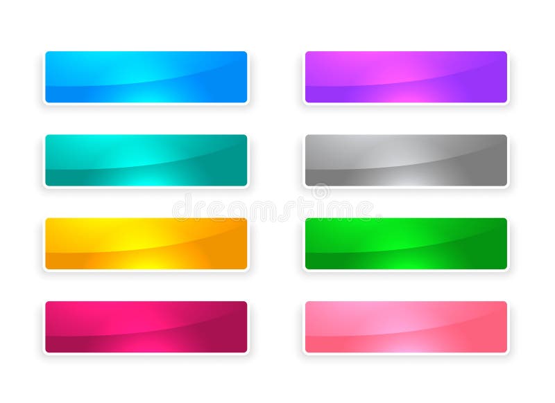 Collection of Web App Button Icon for Various Use Stock Vector ...