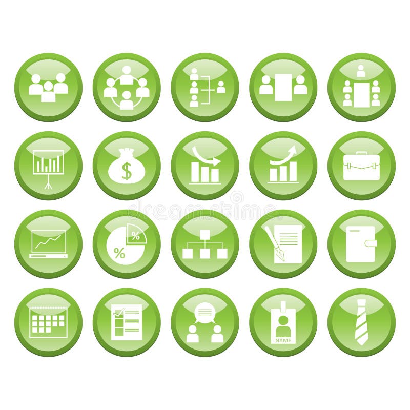 Collection of Web Buttons. Vector Illustration Decorative Design Stock ...