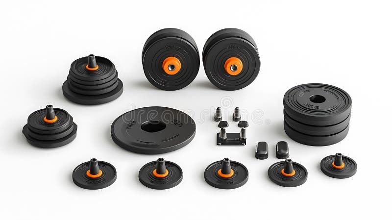 A Collection of Weights and Exercise Equipment Stock Image - Image of ...