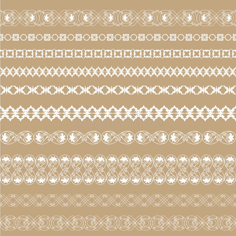 Collection of White Borders Stock Vector - Illustration of separation ...