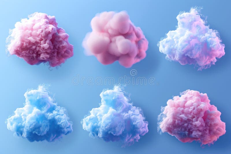 A Collection of White Clouds Floating in the Air, with No Distinct ...