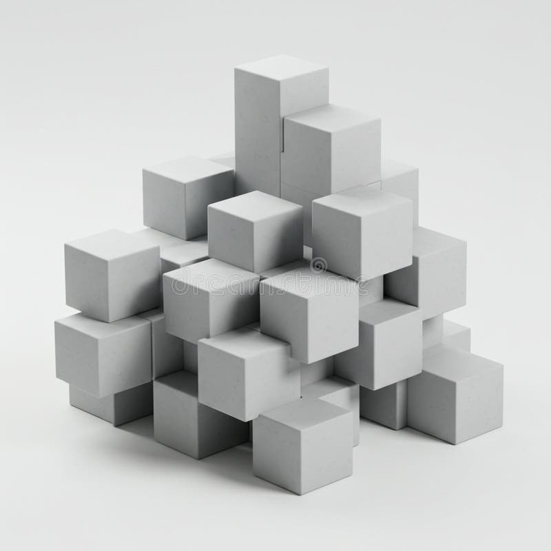 White Cubic Blocks Stock Illustrations – 2,154 White Cubic Blocks Stock ...