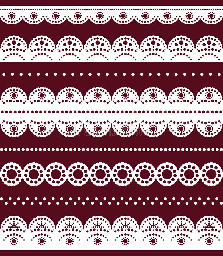 Set of lace ribbons stock vector. Illustration of border - 31303732