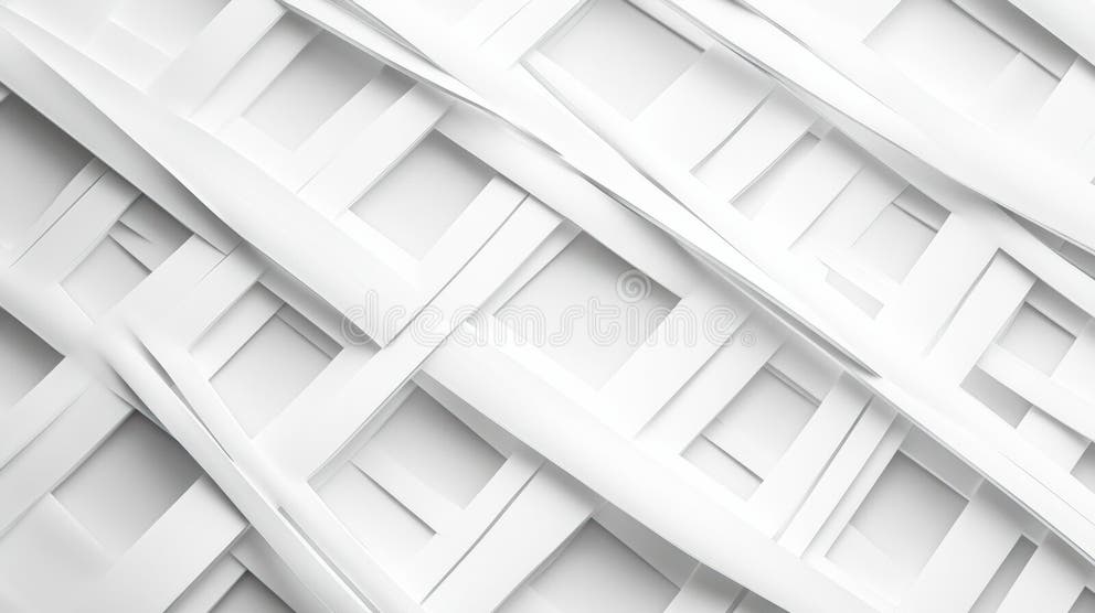 White Paper Texture with Layered Open Frames Arranged in a Diagonal ...