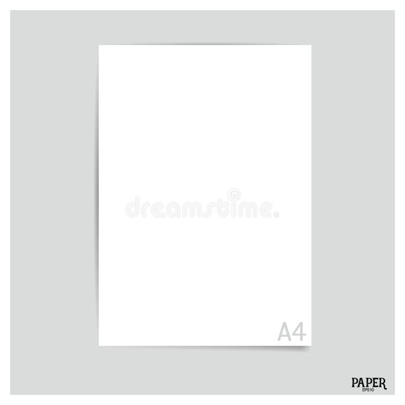 Collection of White Papers, Ready for Your Message. Vector Illus Stock ...