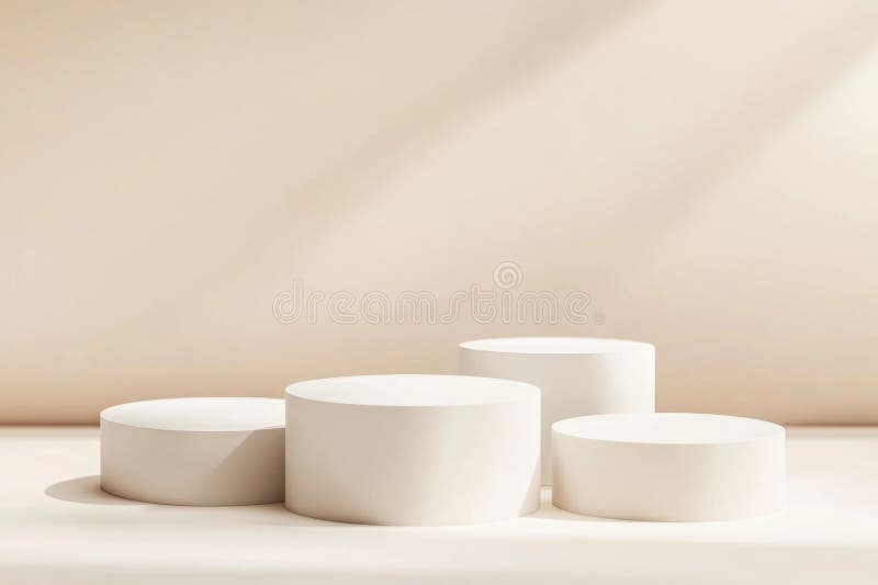 A Collection of White Round Objects Sit on a White Background, Ideal ...
