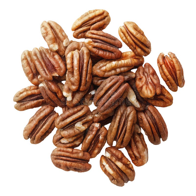 Whole Pecans Displayed in a Close-Up View Showcasing Their Rich Texture ...