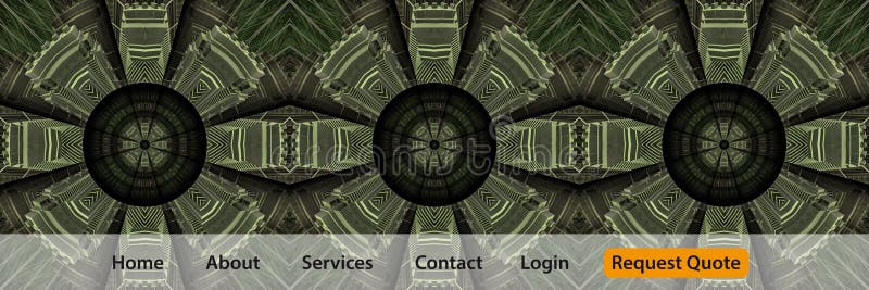 3D Render Collection of Wide Abstract Web Headers Stock Illustration ...