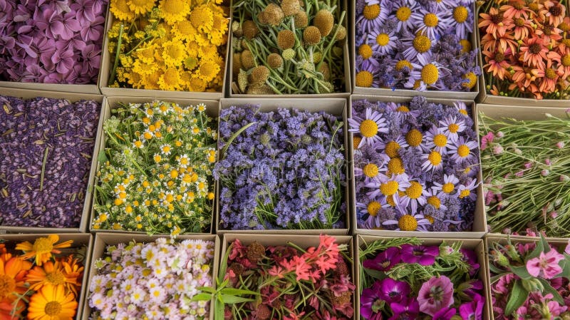 A Collection of Wildflower Seed Packets Featuring Different Species and ...