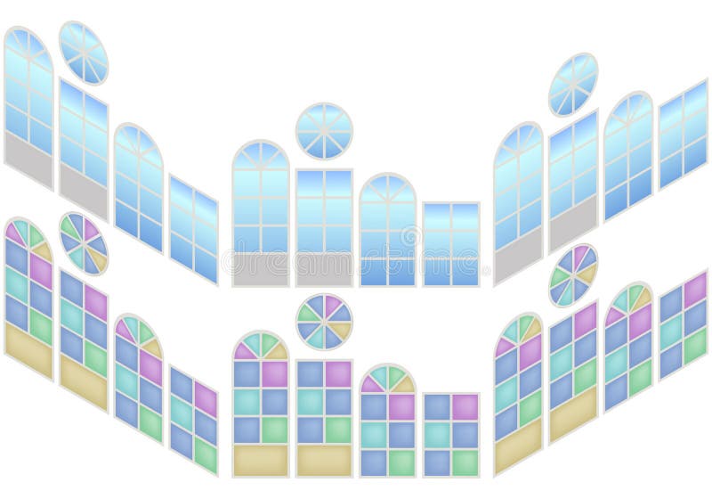 Windows Set Isometric View Vector Stock Illustrations – 220 Windows Set ...