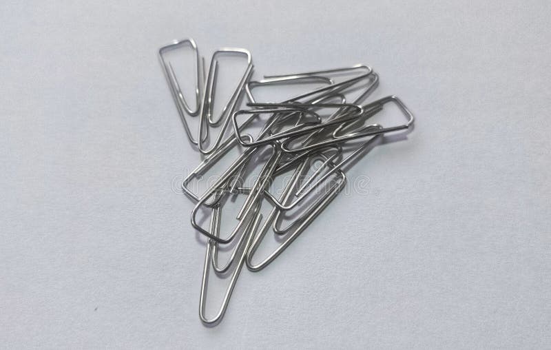 A Collection of Wire Clips for Paper Spread Out on a White Background ...