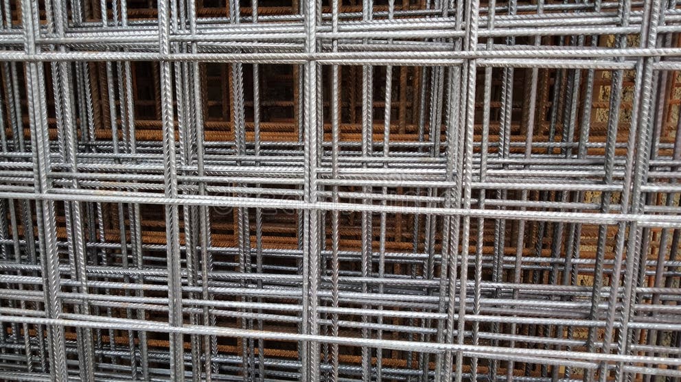 Collection of Wiremesh Iron at a Building Materials Store Stock Image ...